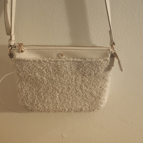 LC Lauren Conrad | Bags | Lc Lauren Conrad Cream Textured Crossbody Bag ...
